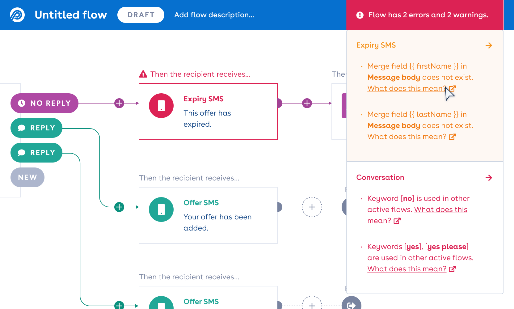 NOV 13, 2023 | Merge field validation – Pendula for Enterprise