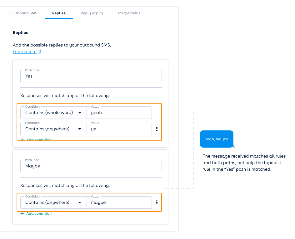 How reply matching works – Pendula for Enterprise